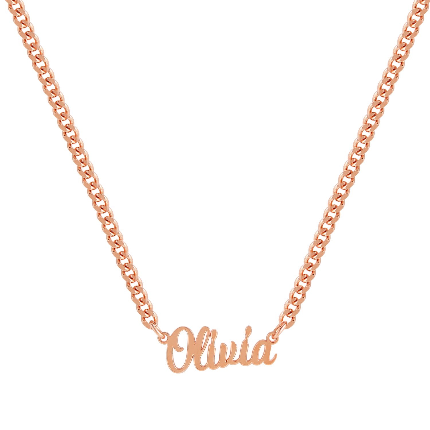 Spoiled Joy Personalized Name Necklace - Cable Chain – Spoiled Joy Jewelry
